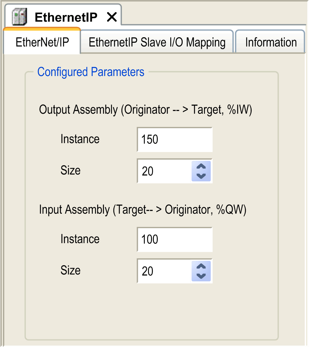M241 Logic Controller as a Target Device on EtherNet/IP